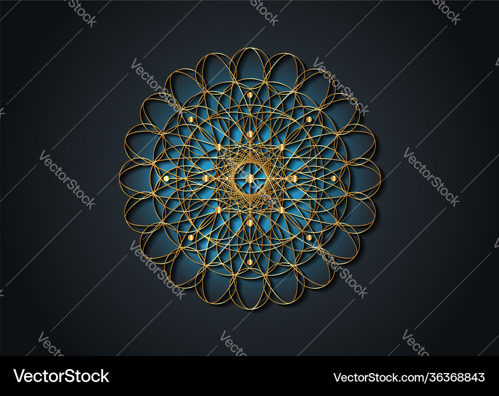Sacred geometry esoteric flower life mandala Vector Image