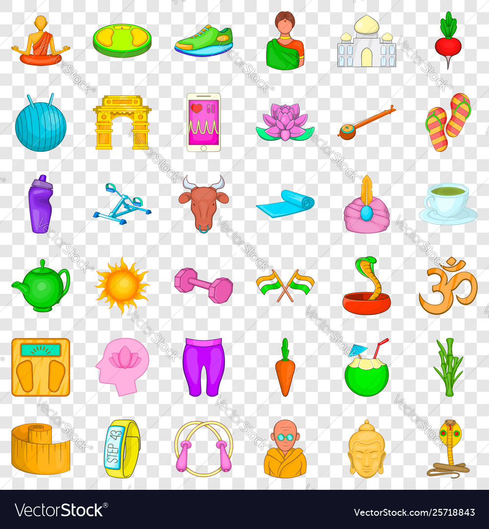 Snake icons set cartoon style Royalty Free Vector Image