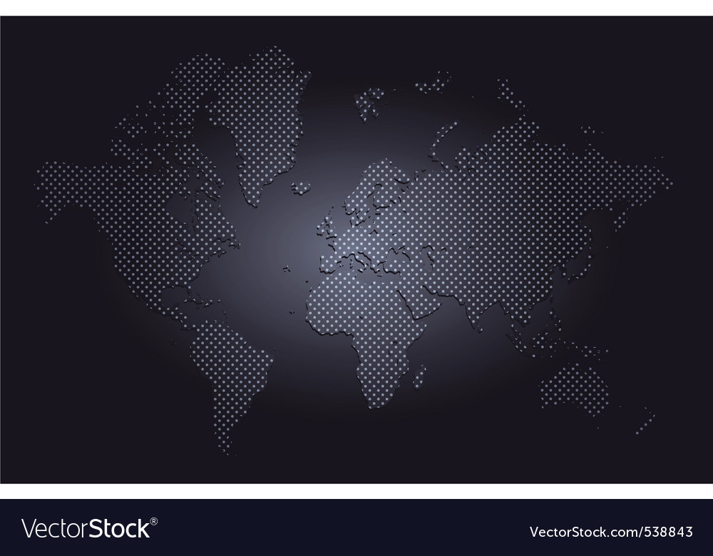 World map vector Royalty Free Vector Image - VectorStock