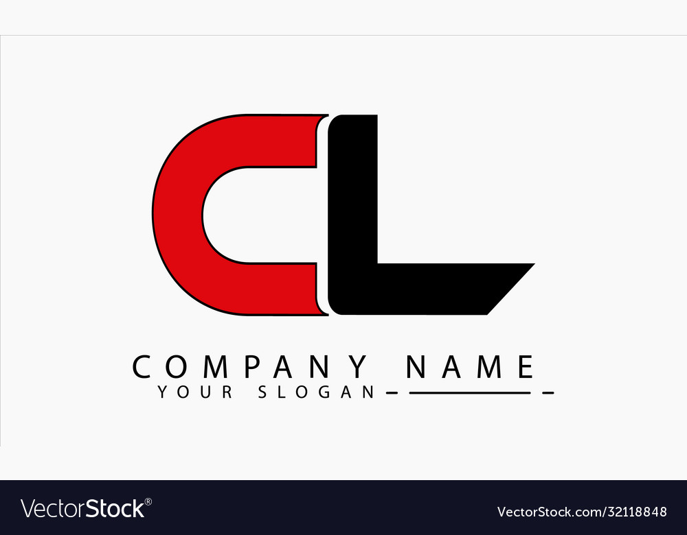 Cl logo initial Royalty Free Vector Image - VectorStock