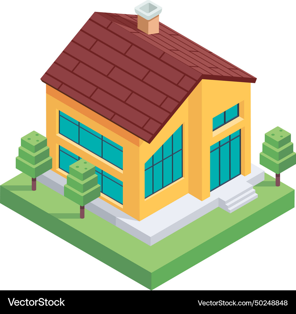 Commercial buildings icons Royalty Free Vector Image
