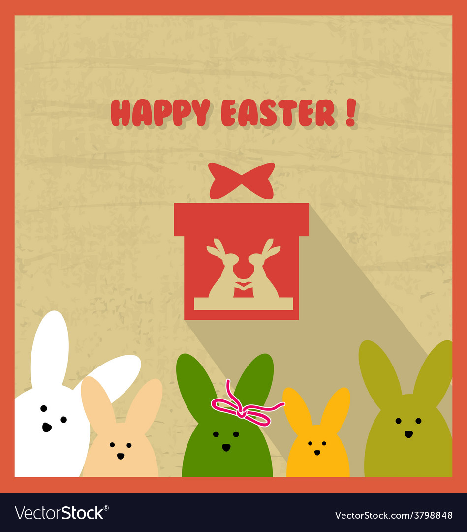 Happy easter Royalty Free Vector Image - VectorStock
