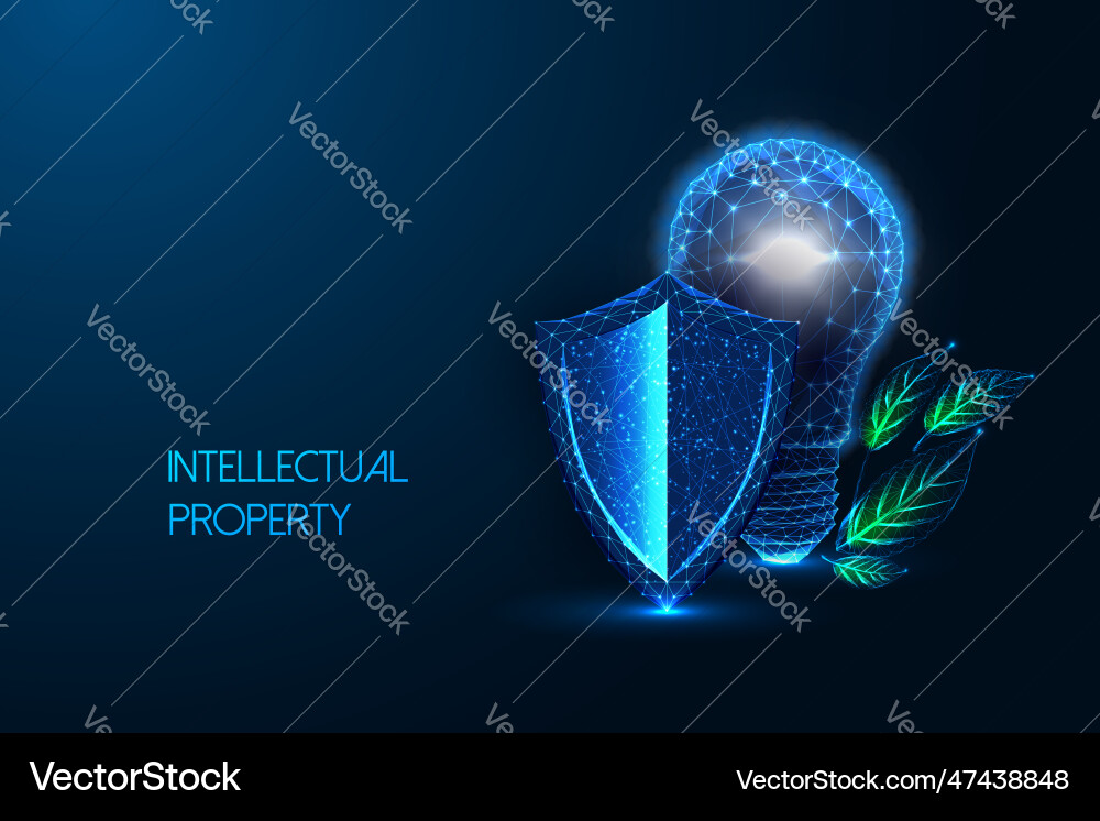 Intellectual property innovation protection Vector Image