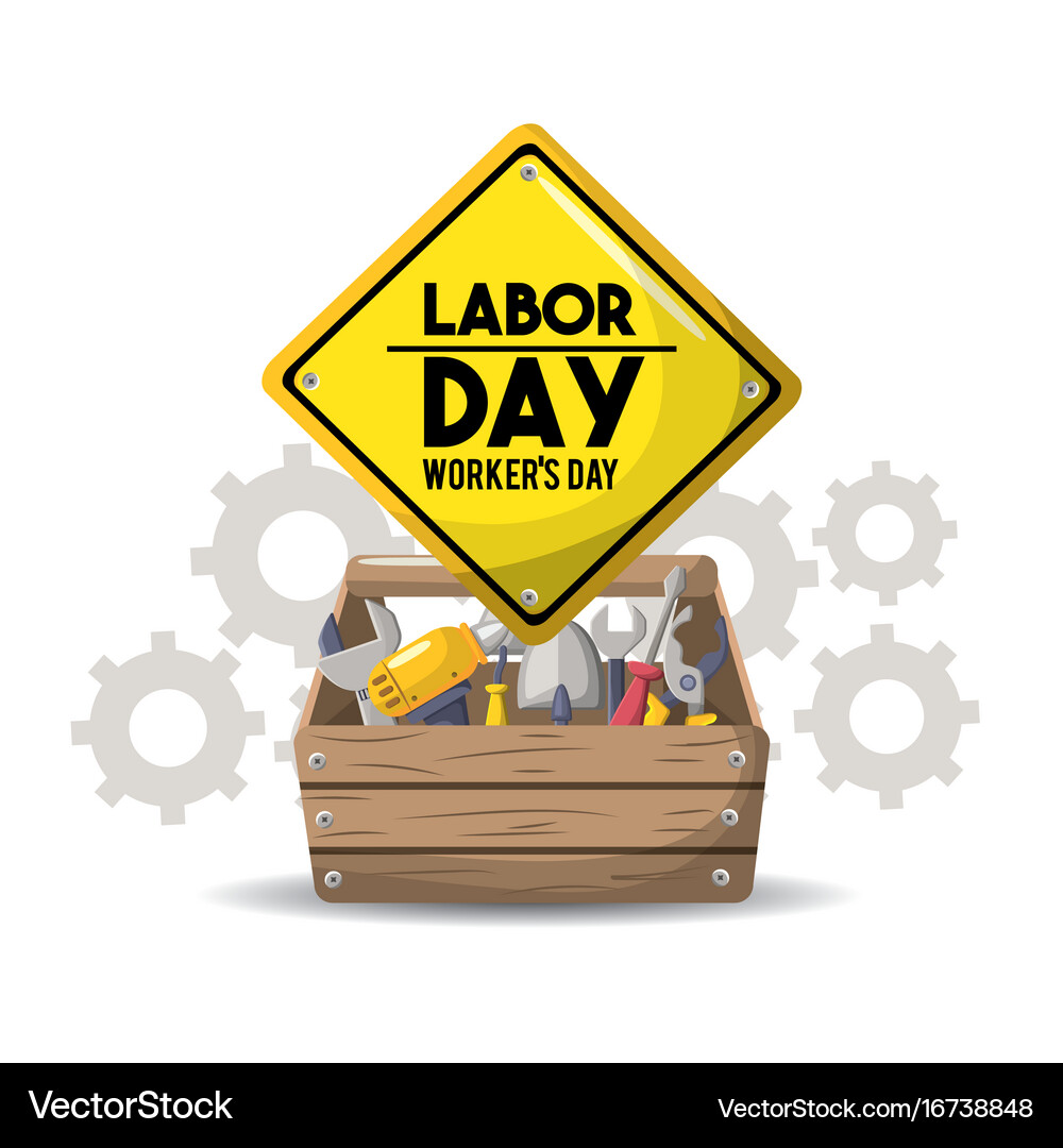 Professional labor day national celebration Vector Image