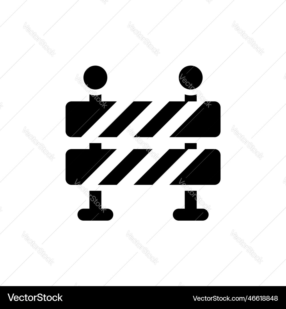 Roadblock icon design flat style trendy collection