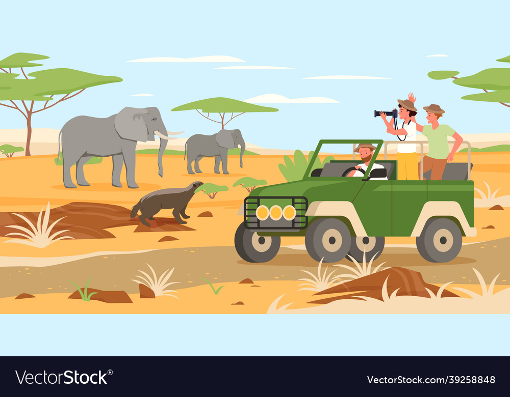 Safari travel adventure in africa savanna wildlife