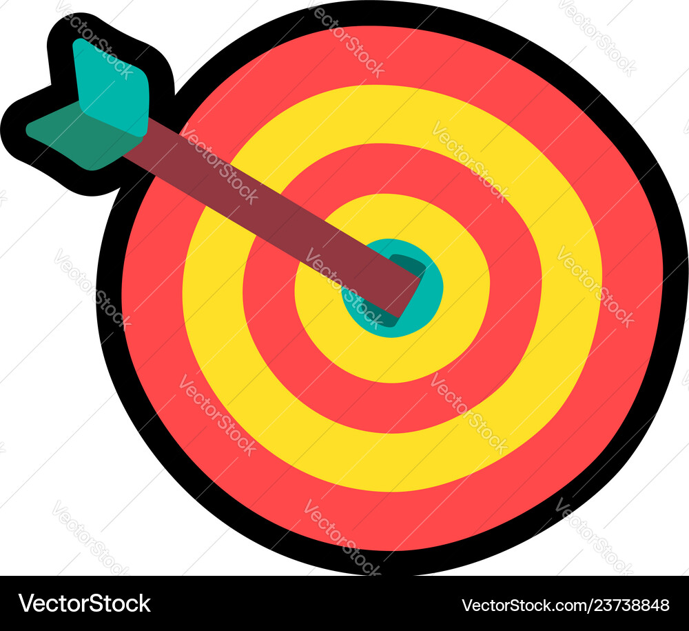 Target With Arrow Cartoon Cartoon Arrows Hit The Bull's Eye Animation