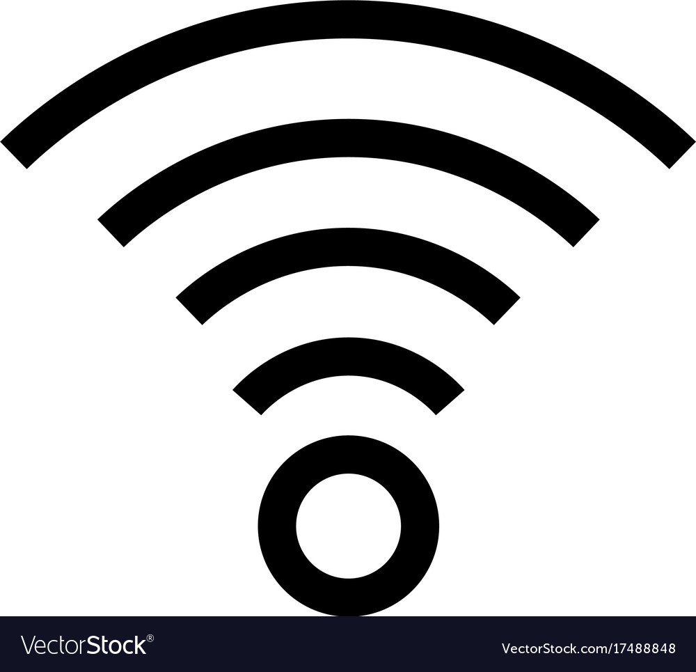 Wifi connection signal icon Royalty Free Vector Image