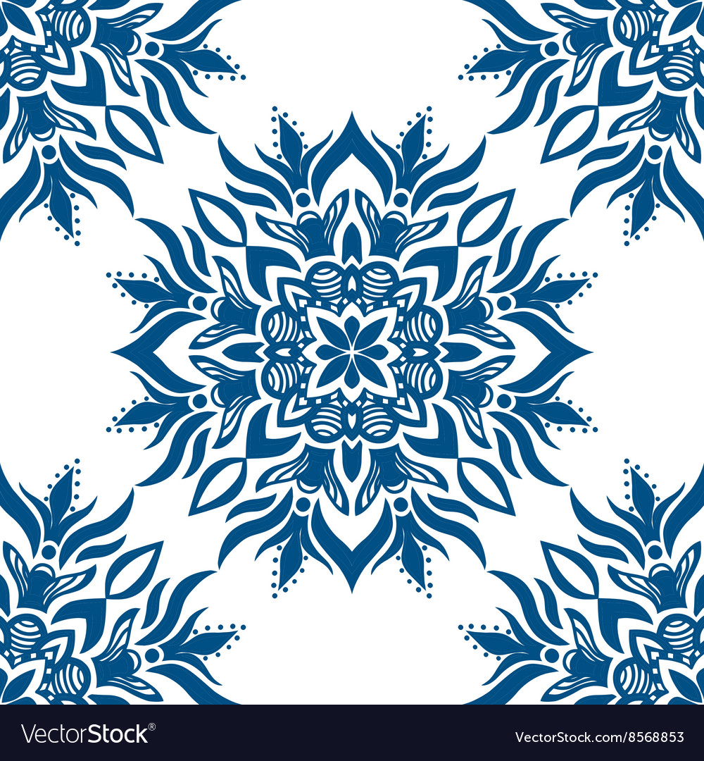 Blue pattern Royalty Free Vector Image - VectorStock
