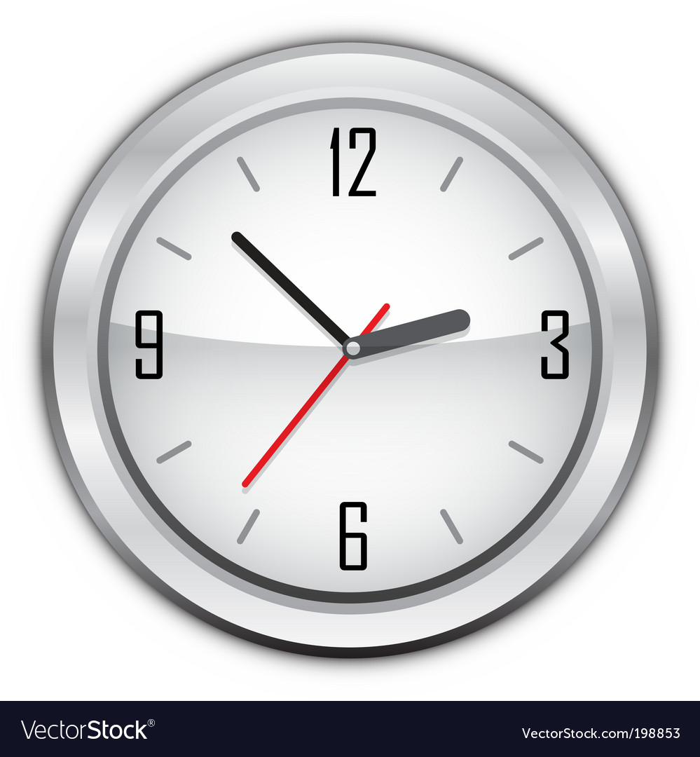 Clock Royalty Free Vector Image - VectorStock