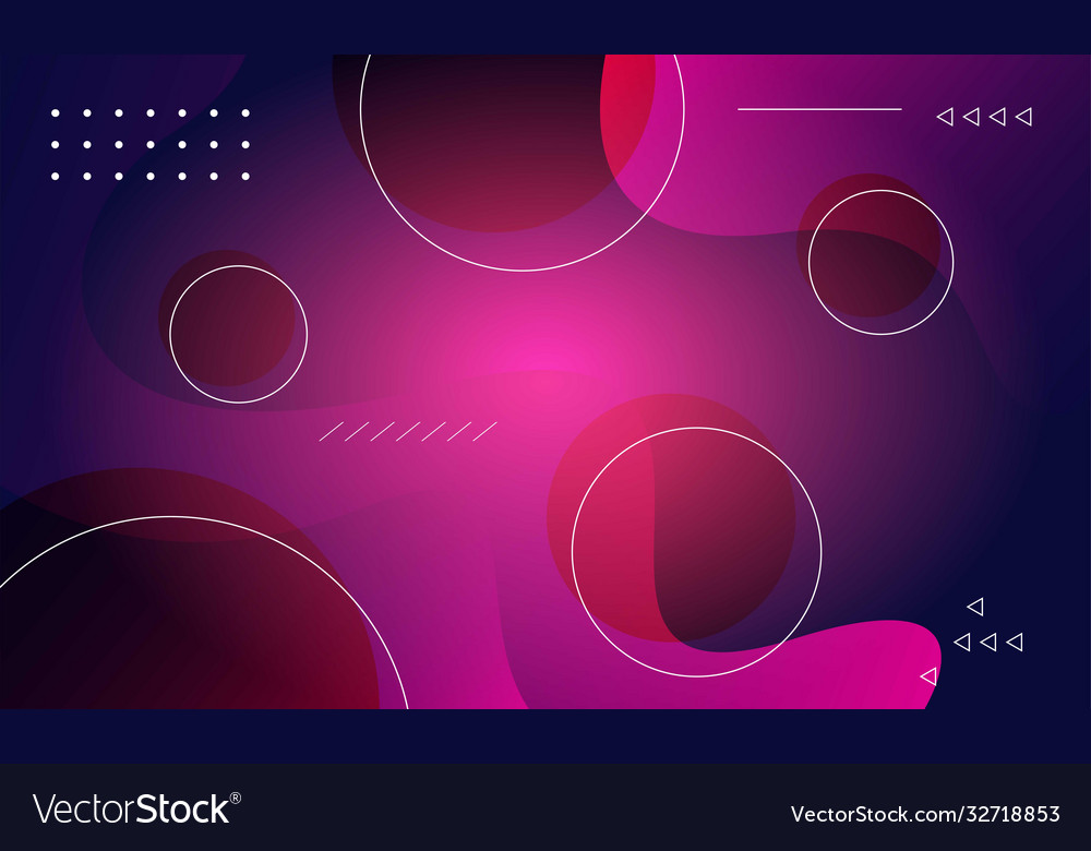 Modern gradient shapes composition background Vector Image