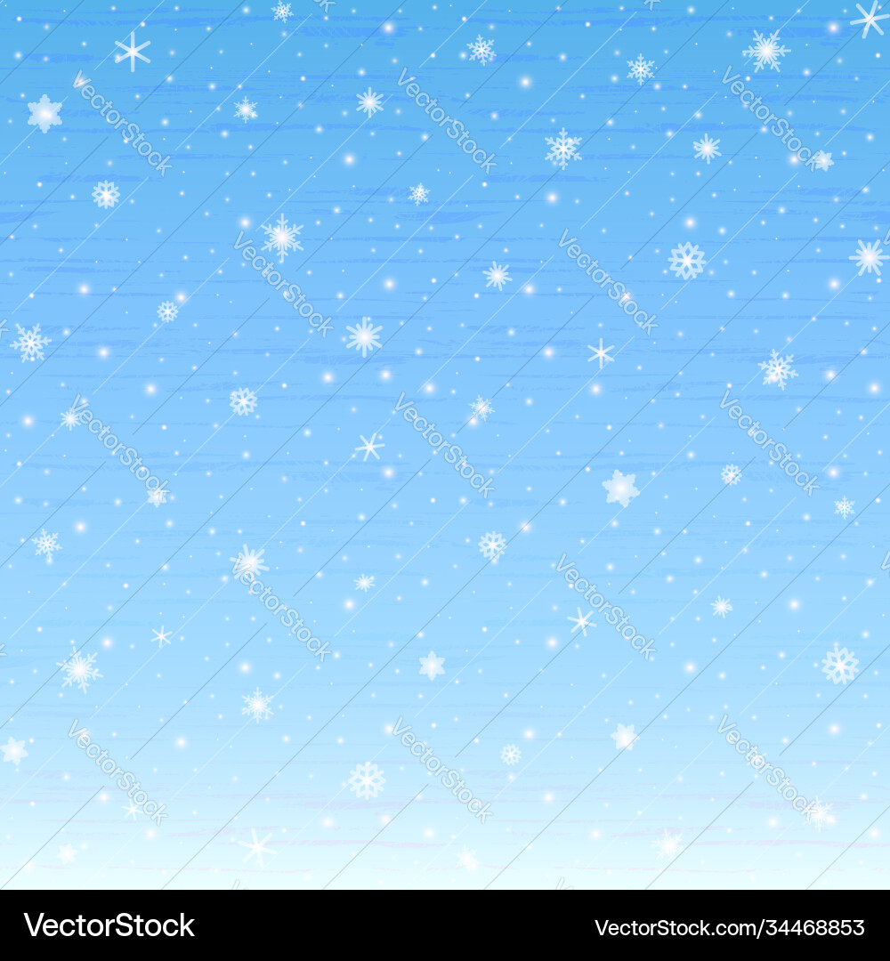 Winter background glowing snowflakes eps 10 Vector Image