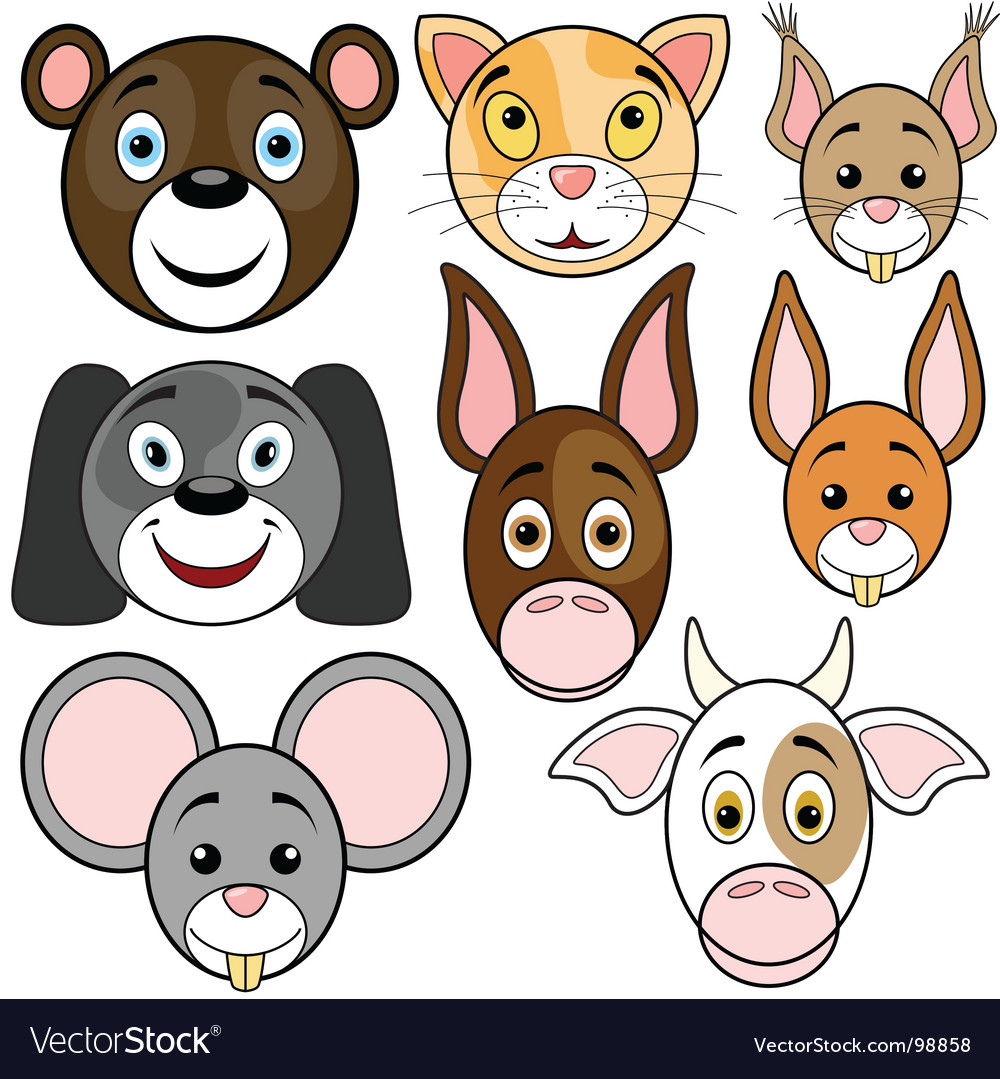 Animals baby set Royalty Free Vector Image - VectorStock Animals baby set Royalty Free Vector Image - VectorStock