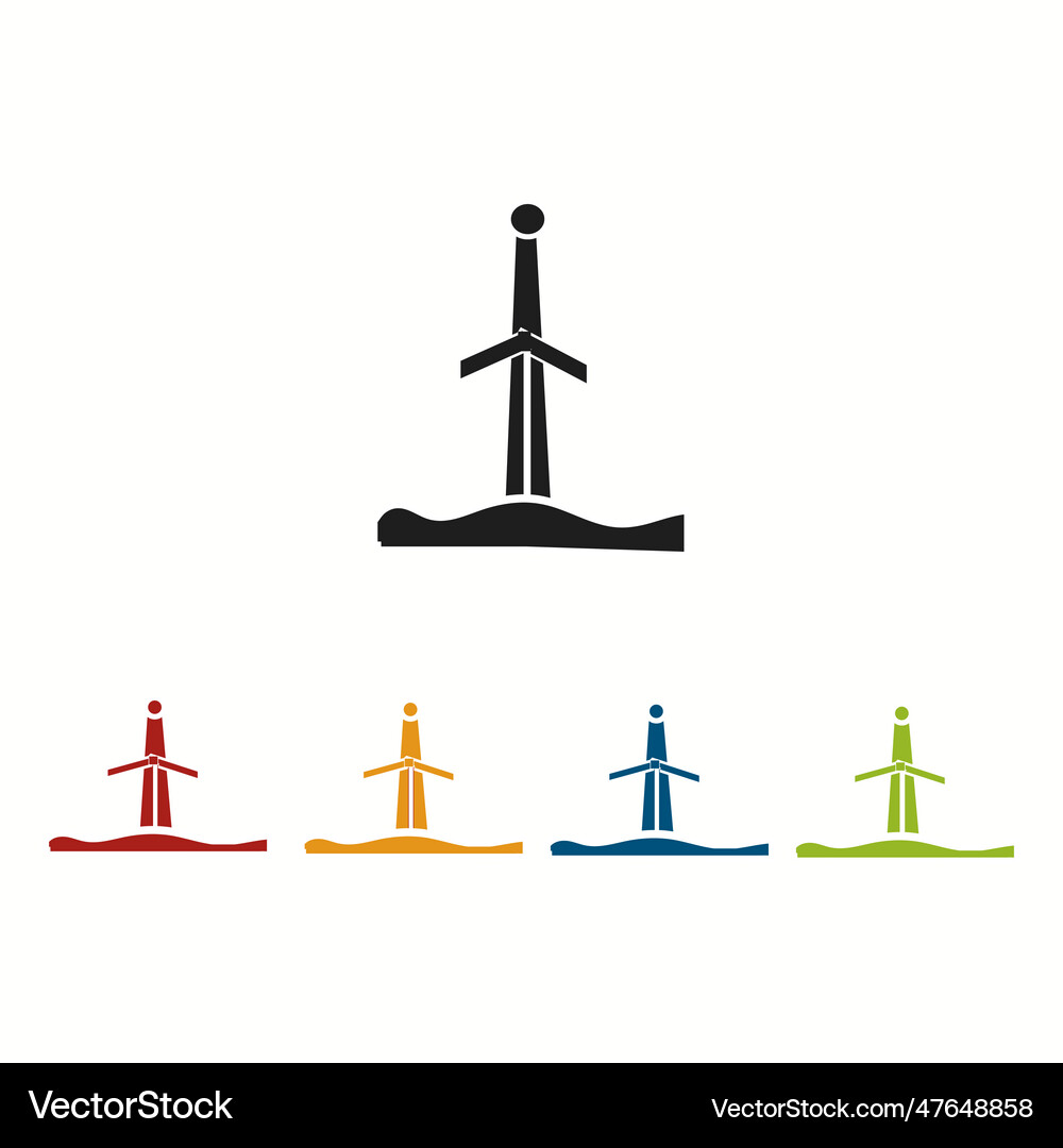 Black sword in the stone icon Royalty Free Vector Image
