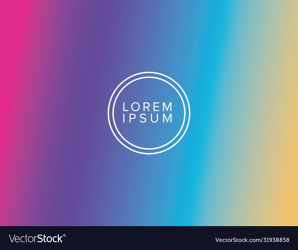 Colorful gradient background with circle Vector Image