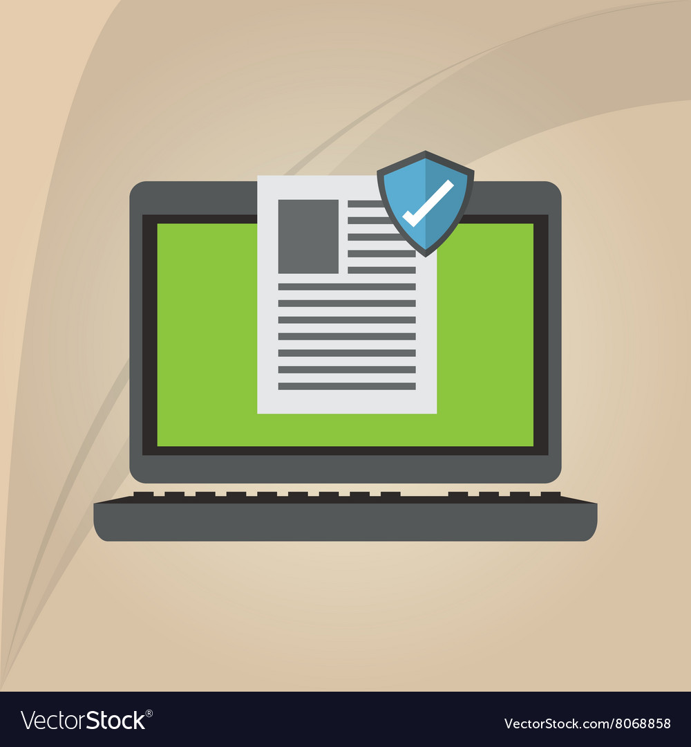 Cyber security antivirus design Royalty Free Vector Image