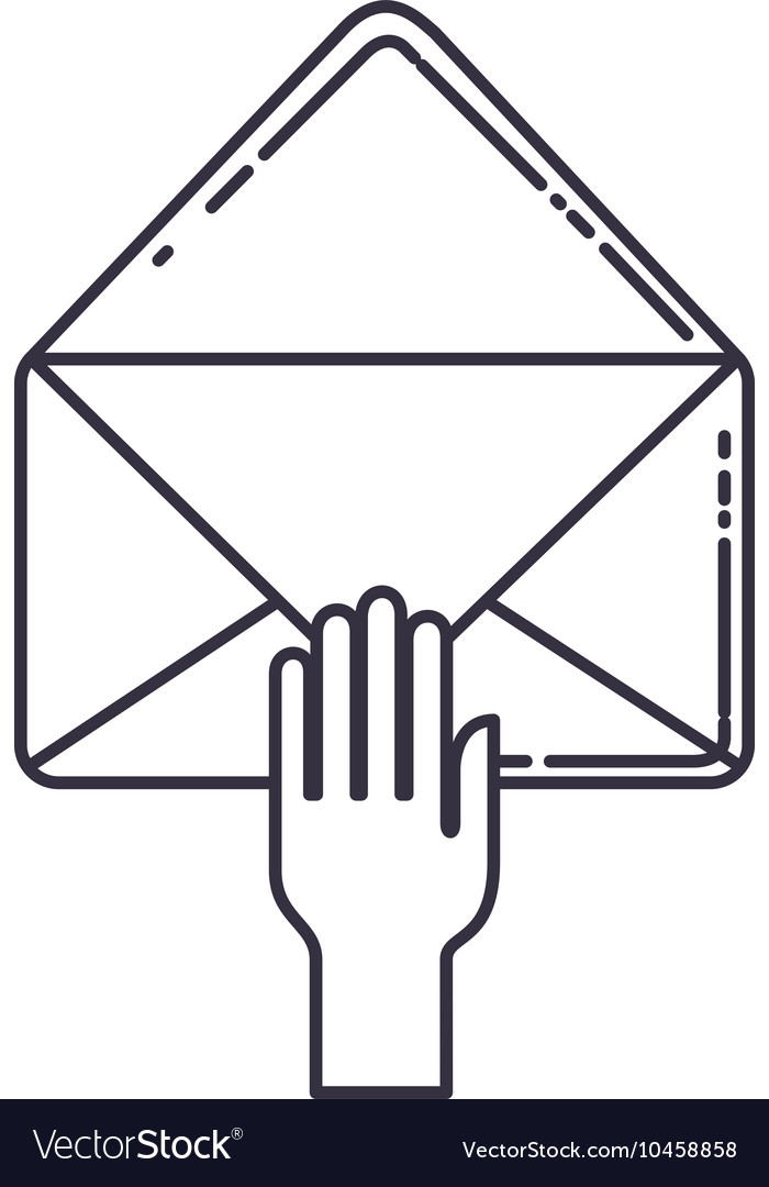 Envelope message isolated icon Royalty Free Vector Image
