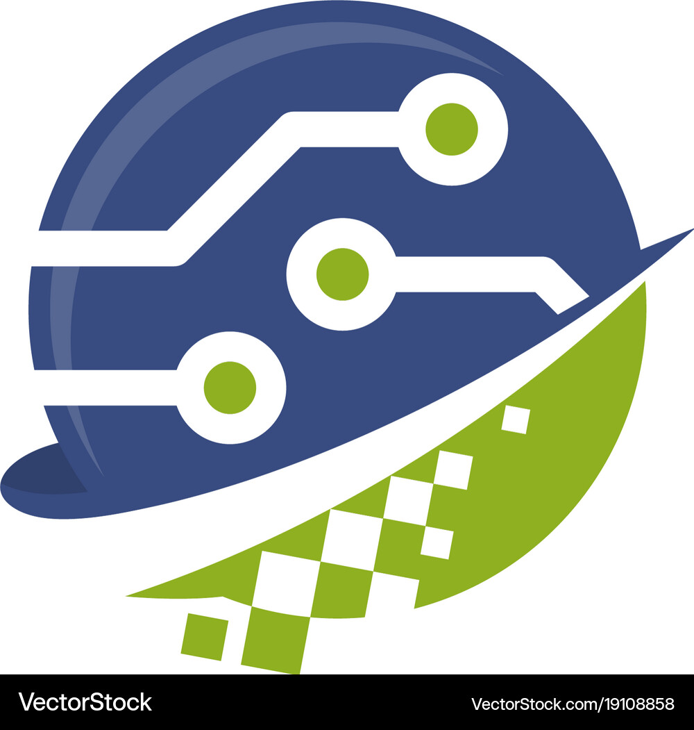 Logo icon for digital business Royalty Free Vector Image