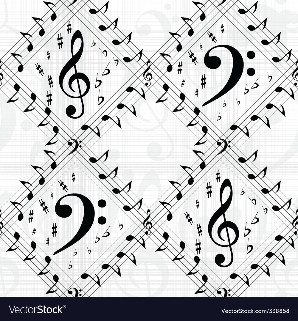 Musical pattern Royalty Free Vector Image - VectorStock