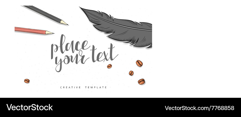 Template design concept sketch for marketing Vector Image