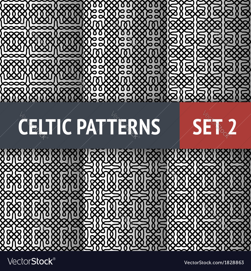 Celtic patterns set Royalty Free Vector Image - VectorStock