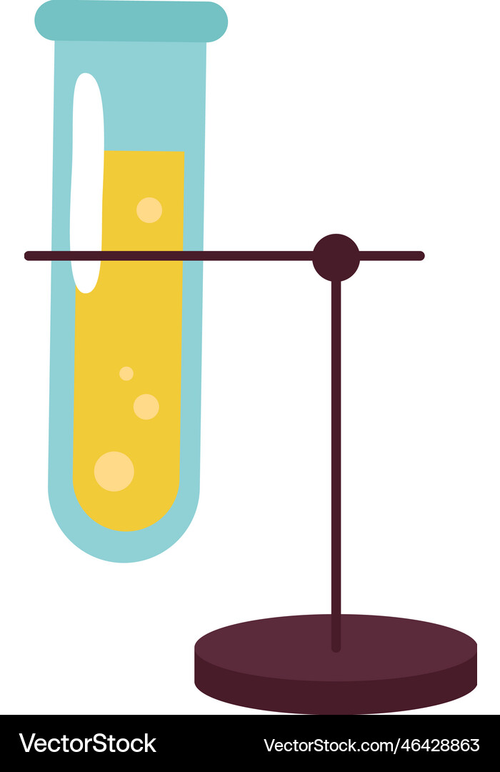 Chemistry lab test tube Royalty Free Vector Image