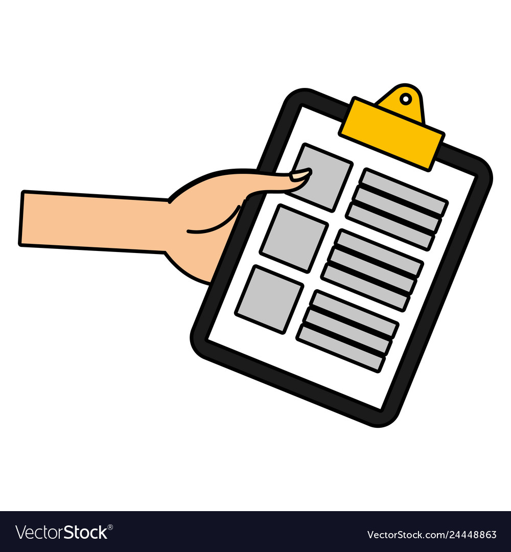 Documents folder cartoon Royalty Free Vector Image