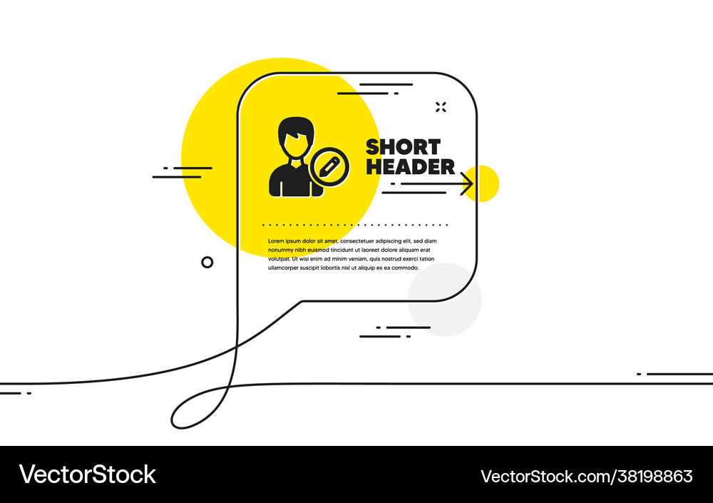 Edit user icon male profile sign Royalty Free Vector Image