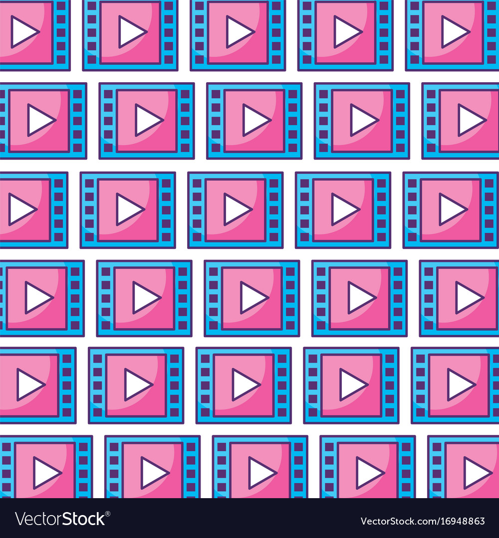 Media player pattern background Royalty Free Vector Image