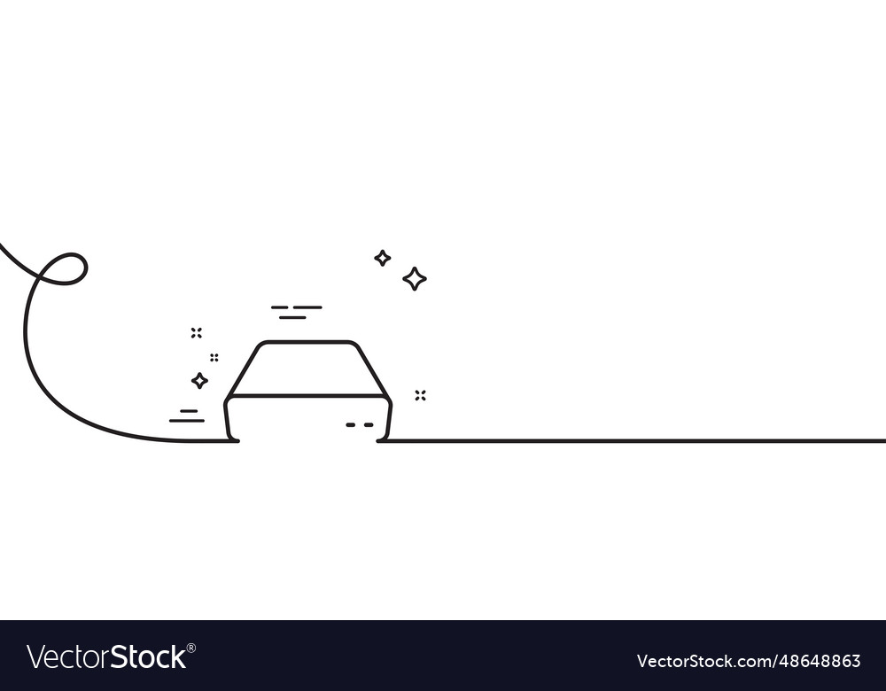 Mini pc line icon small computer device sign Vector Image Mini pc line icon small computer device sign Vector Image