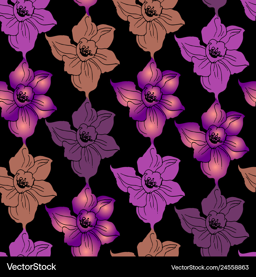 Ornamental seamless with colorful Royalty Free Vector Image