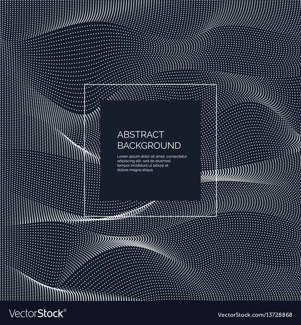 Abstract background with a dynamic waves and Vector Image