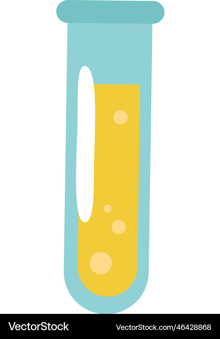 Chemistry lab test tube Royalty Free Vector Image