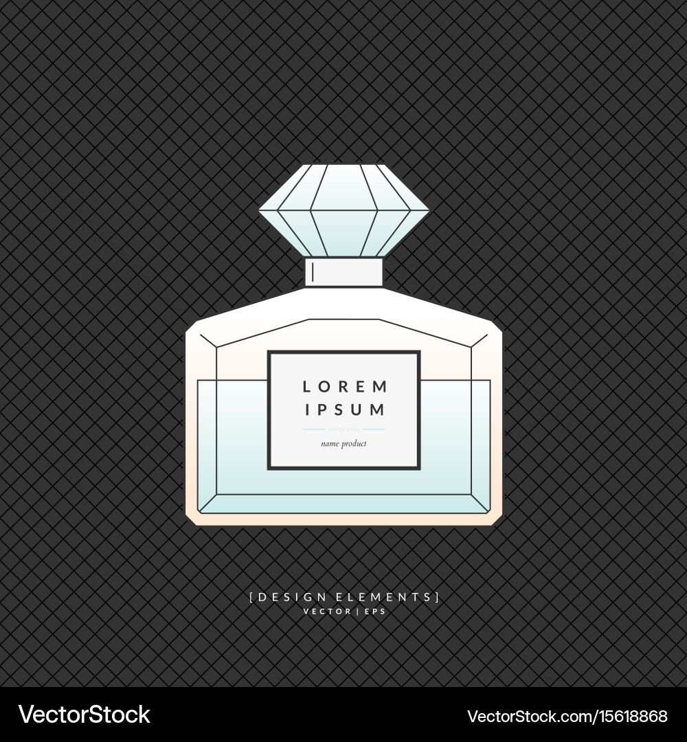 Classic bottle of perfume Royalty Free Vector Image