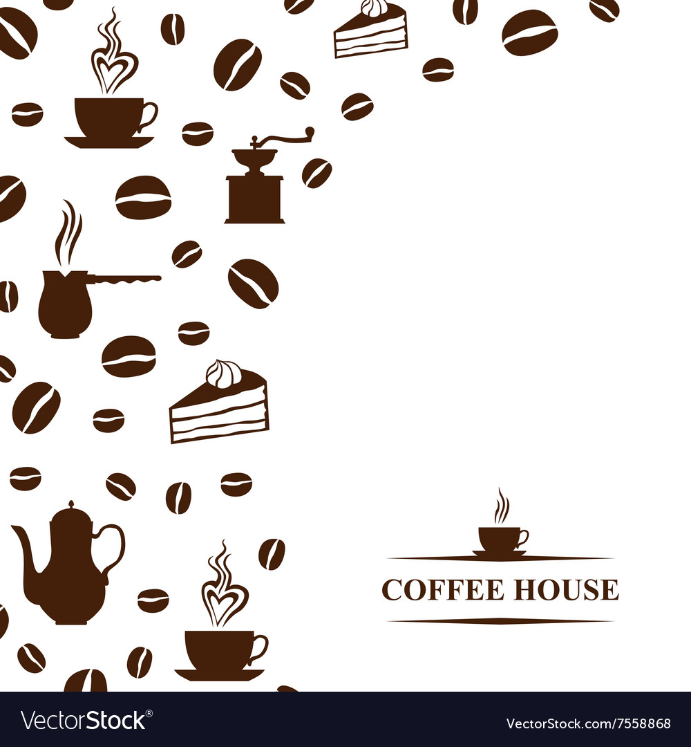 Coffee background Royalty Free Vector Image - VectorStock
