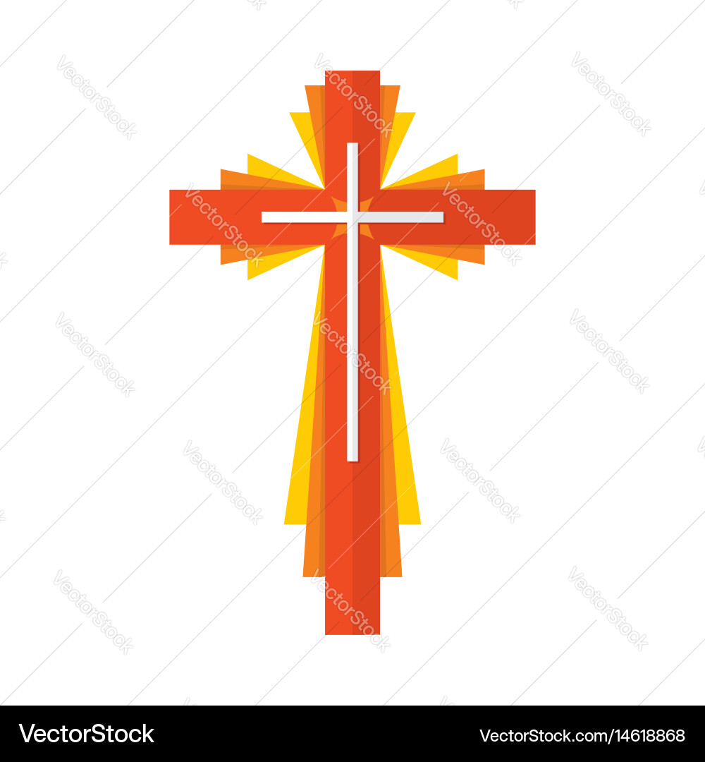 Cross lord and savior jesus christ Royalty Free Vector Image