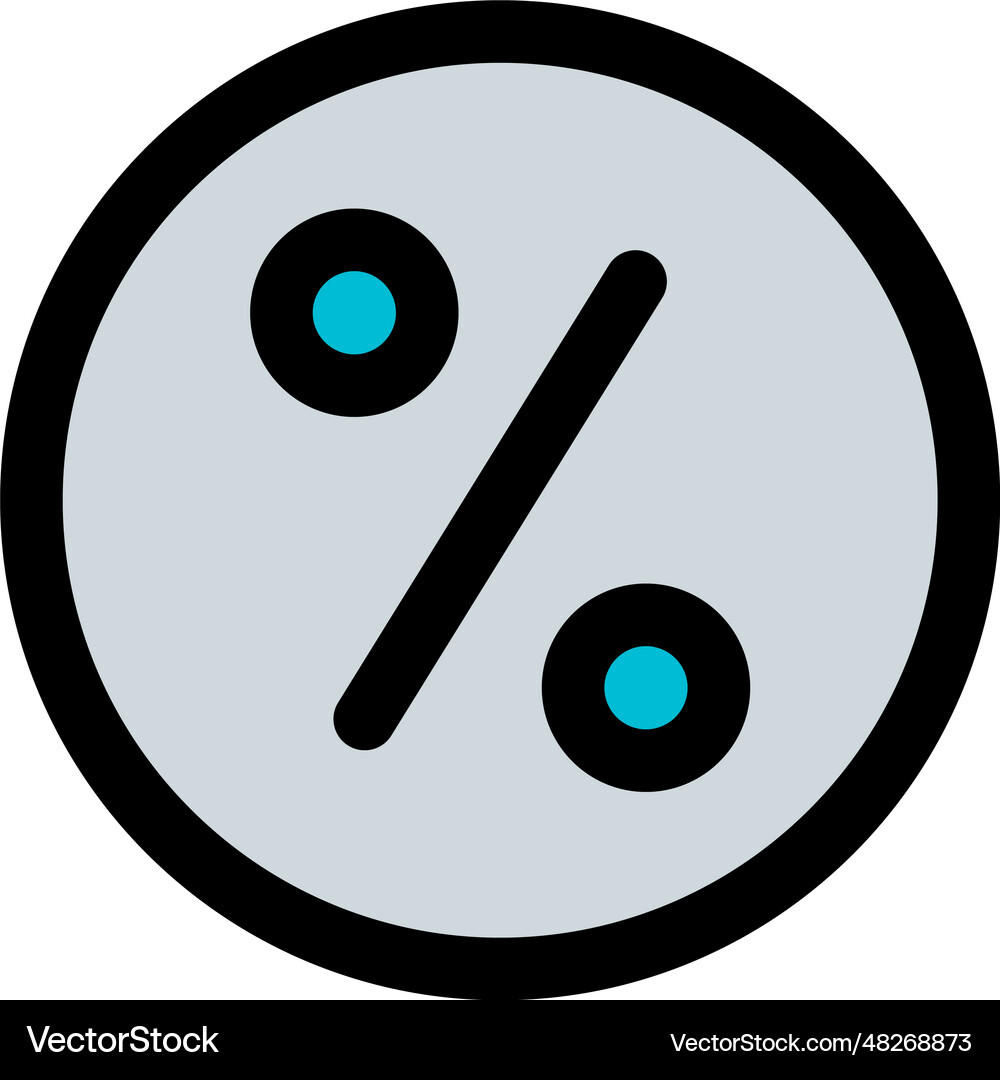Advertisement of discount with a circle board Vector Image