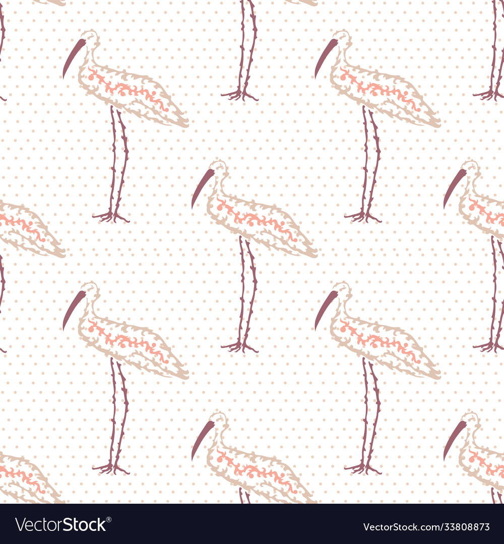 Bird seamless pattern Royalty Free Vector Image