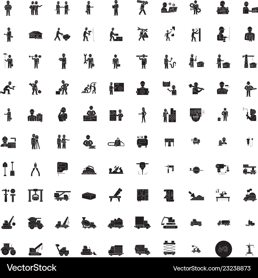 Contractors meeting black concept icon Royalty Free Vector