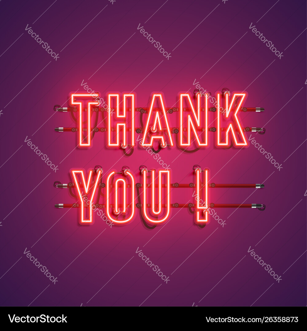 High-detailed realistic neon word Royalty Free Vector Image