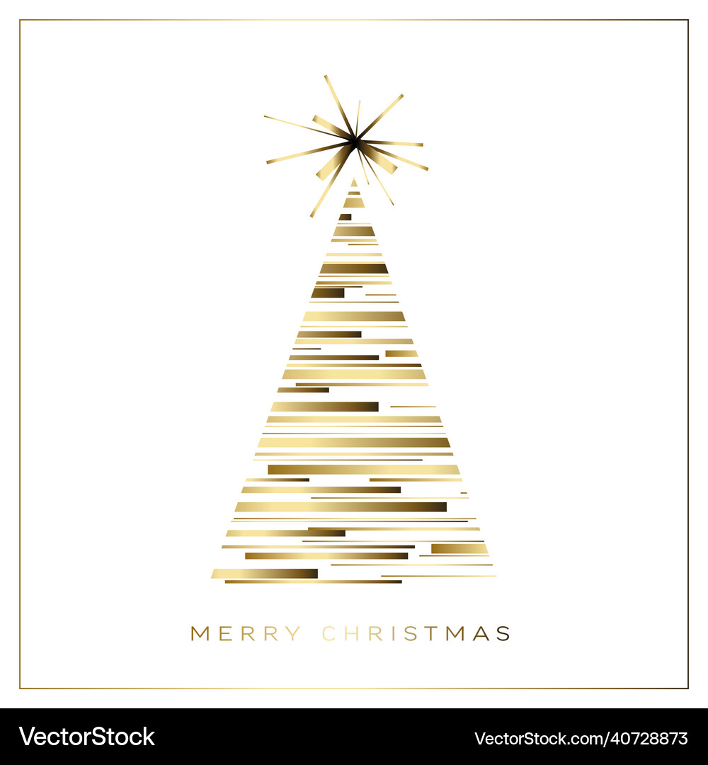 Modern trendy christmas card with triangle Vector Image