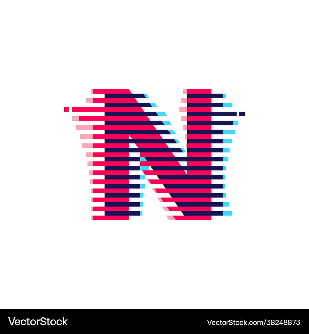 N With Line Over It Logo Modern N Letter Logo Design By Using GRID