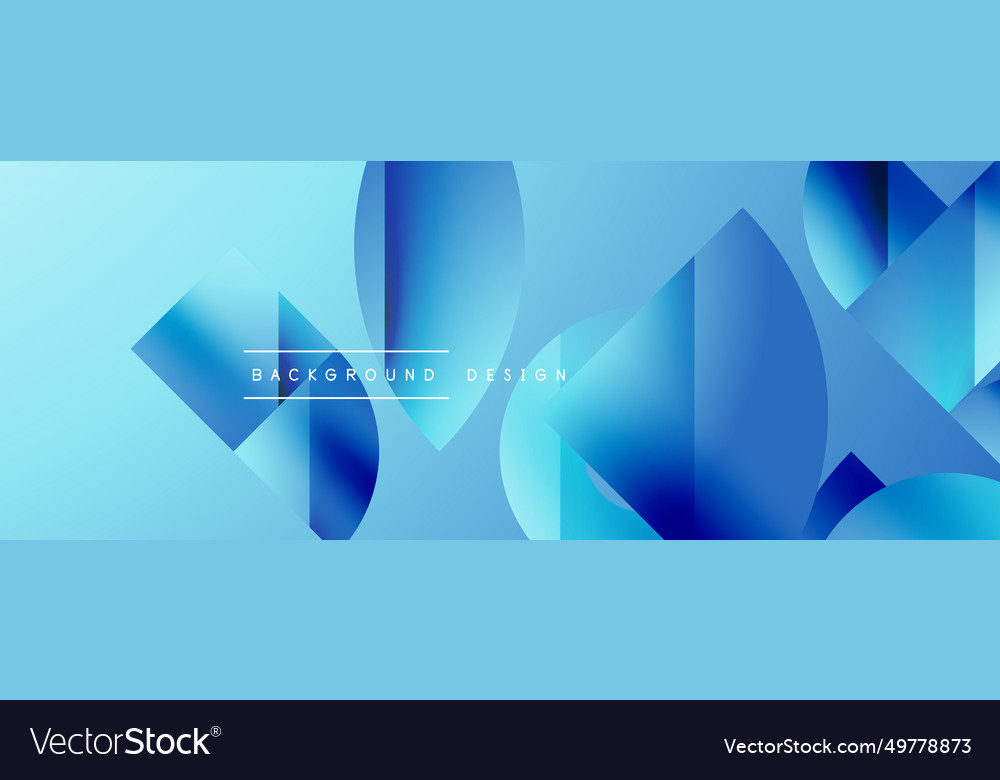 Simple geometric forms - dynamic geometric Vector Image