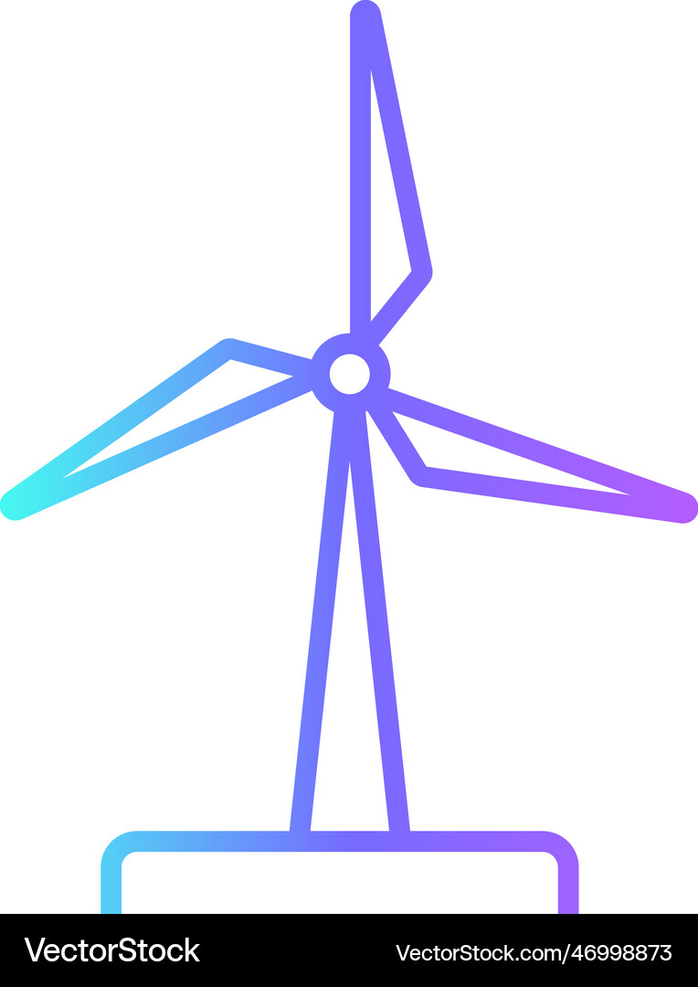 Wind power plant eco friendly icon with blue Vector Image
