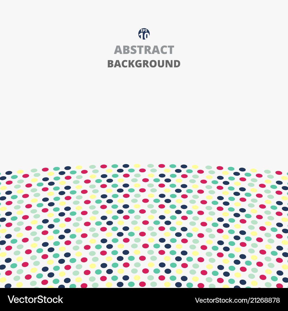 Abstract of colorful dot pattern distort Vector Image