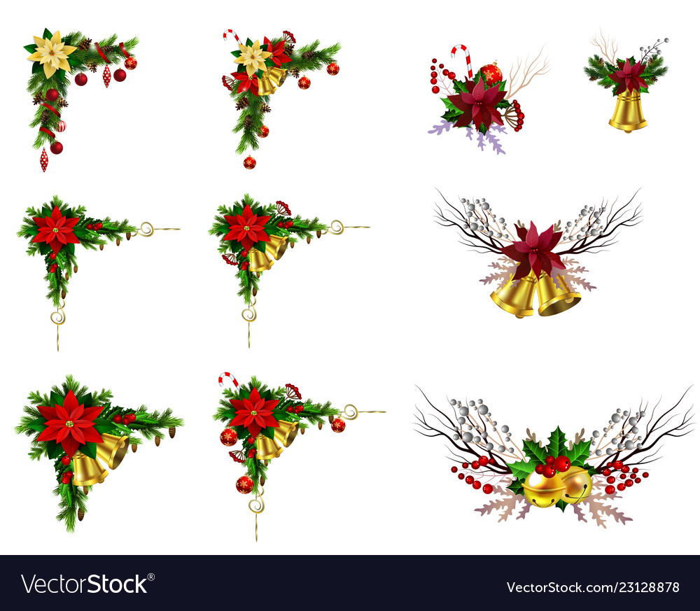 Christmas elements for your designs Royalty Free Vector