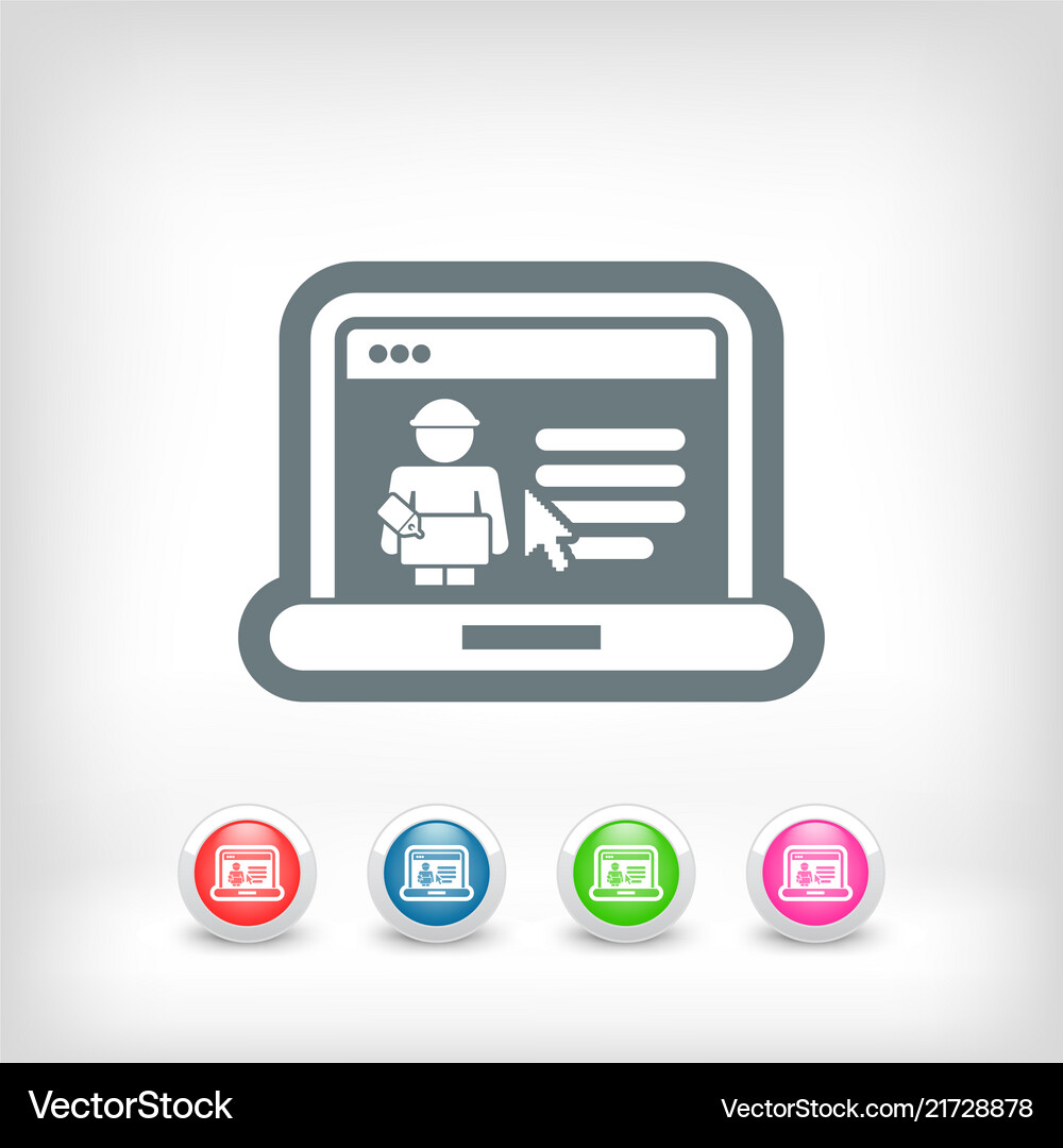 Delivery page of e-commerce website Royalty Free Vector