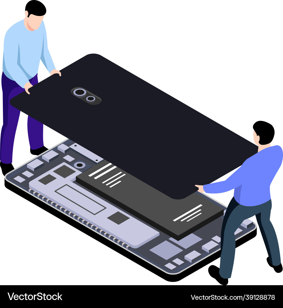 Isometric repair service icon Royalty Free Vector Image