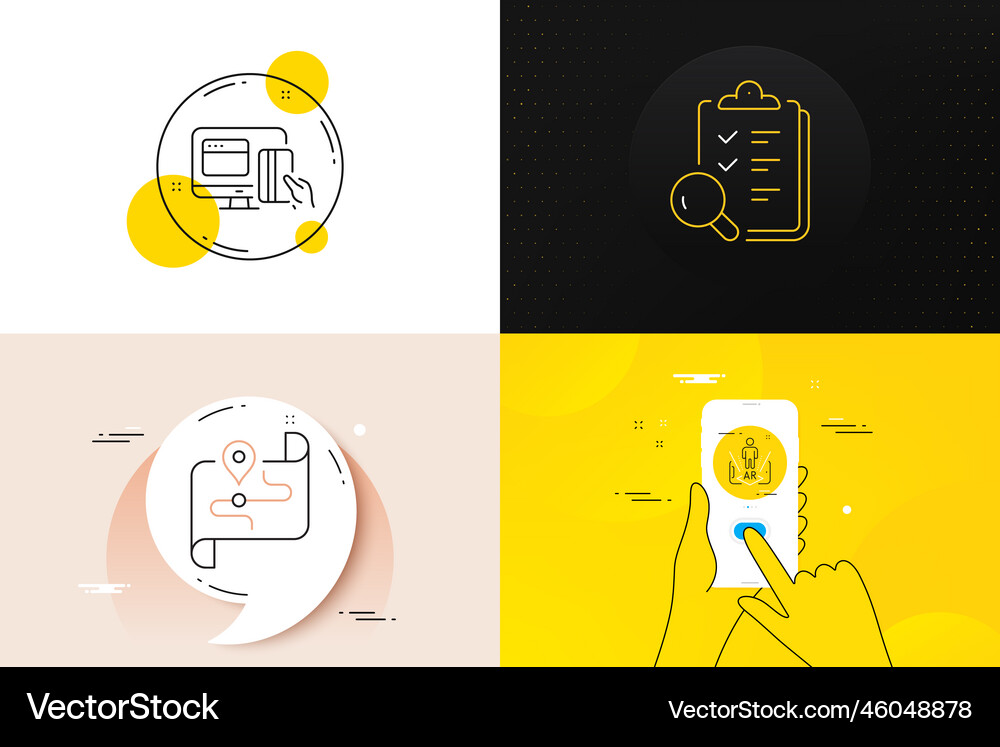 Minimal set of online payment map and augmented Vector Image