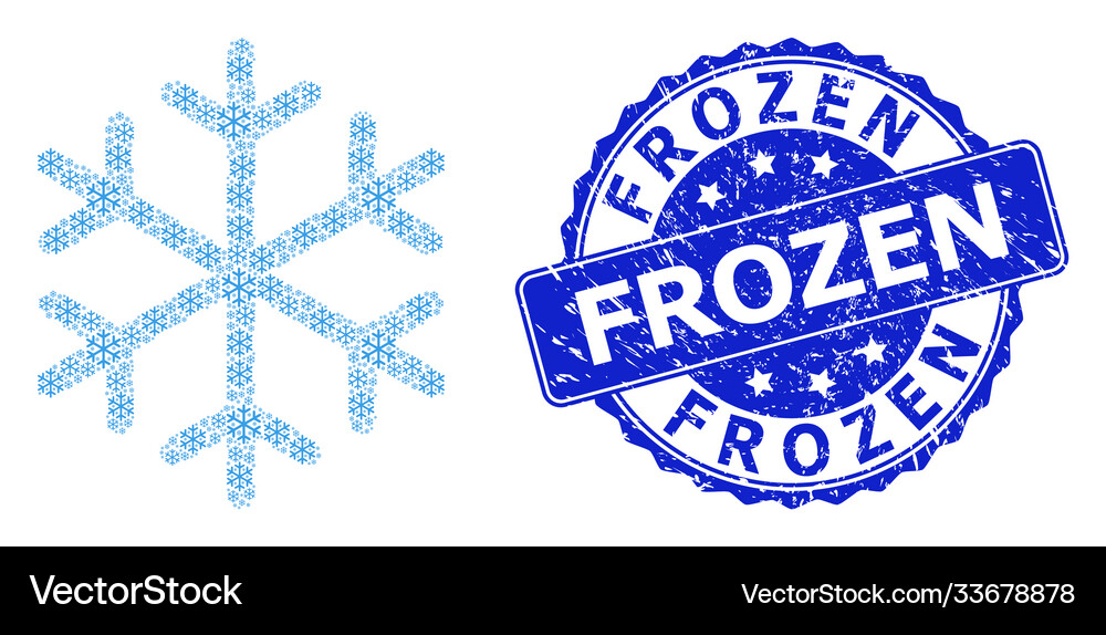 Textured frozen round seal and recursive snowflake